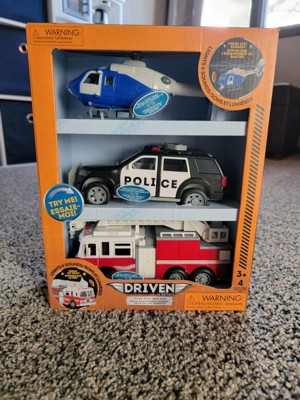 Driven By Battat – Small Toy Emergency Vehicle Set – Micro Rescue Fleet - 3 Pk : Target