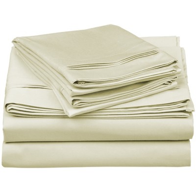 Luxury Cotton 650 Thread Count Solid Deep Pocket Sheet Set, Olympic ...