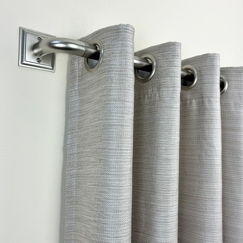 Versailles Blockout Steel Heavy Duty Curtain Rod Set For Windows Bronze ...