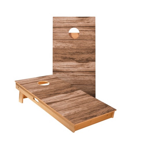 Horizontal Barn Wood Cornhole Boards - Aca Star Series,no Bags : Target