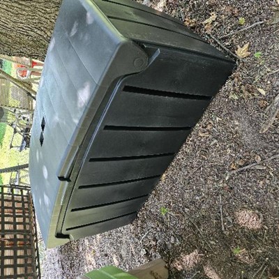 Strata Products Outdoor 85 Gallon (321l) Garden Storage Box With Double ...