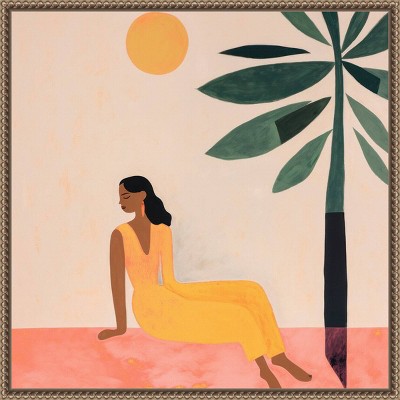 Amanti Art 22"x22" Blossom Reverie Ii By Lazar Studio Framed Canvas ...