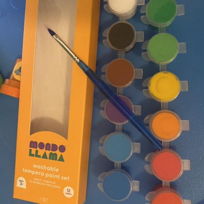 12ct Acrylic Paint Set With Paintbrush - Mondo Llama™ : Target