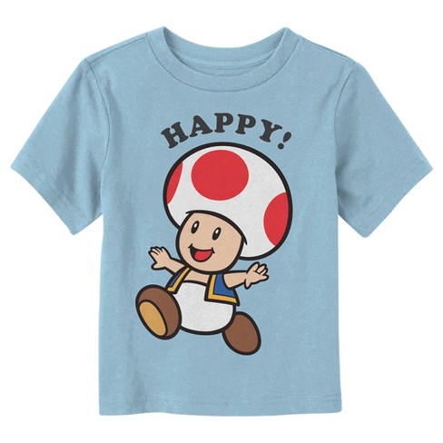 Toddler's Nintendo Happy Toad T-shirt - Light Blue - 5t : Target