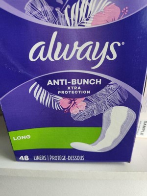 Always Dailies Extra Protection Unscented Panty Liners - Long - 48ct ...