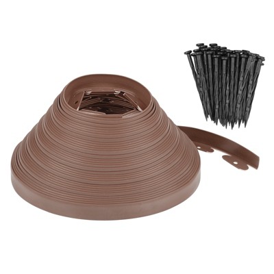 Unique Bargains Plastic No-dig Landscaping Flower Beds Garden Edging ...