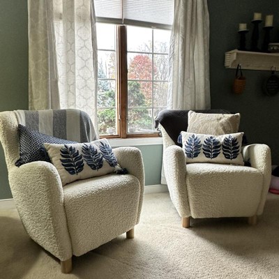 Kessler Wingback Accent Chair Velvet - Threshold™ Designed With Studio ...