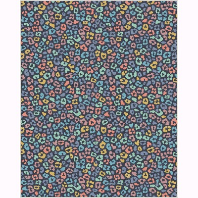 Well Woven Dulcet Leopard Animal Print 2'7" X 3'11" Black Area Rug : Target