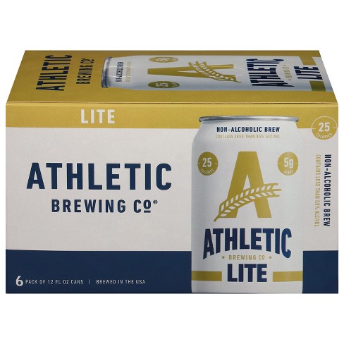 Athletic Brewing Company Lite Non-alcoholic Lager - 6pk/12 Fl Oz Cans ...