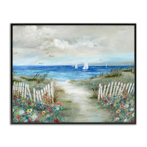 Stupell Industries Gorgeous Traditional Beach Scene, 14" X 11" : Target
