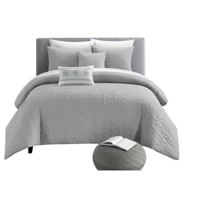Santander Grey King 3pc Comforter Set - Levtex Home : Target