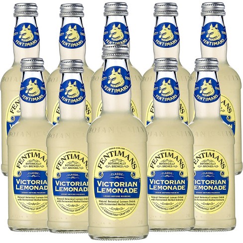 Fentimans Botanically Brewed Victorian Lemonade Sparkling Soda, 10 Pack, 9.3 Fl Oz Bottles ...