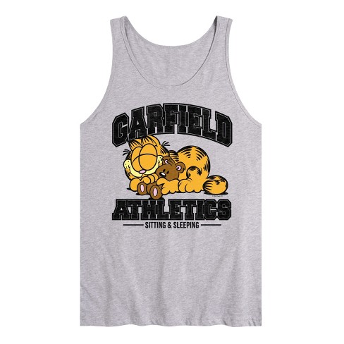 Men's Garfield Sleeping Athletics Graphic Tank Top - Athletic Heather ...