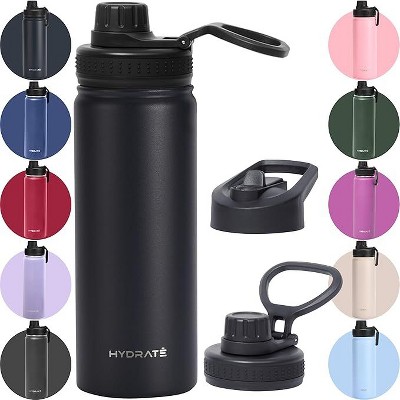 Hydrate Reusable Stainless Steel Flask With Leak-proof Design-black ...