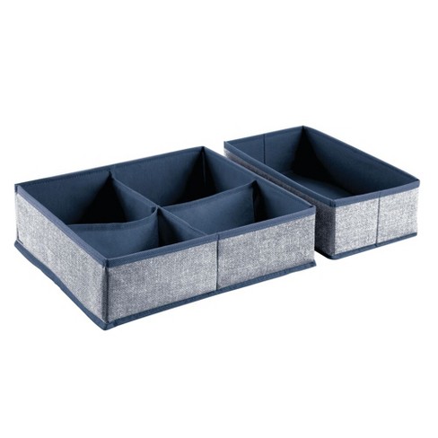 Mdesign Fabric Dresser Drawer, Closet Storage Bins, Set Of 2 : Target