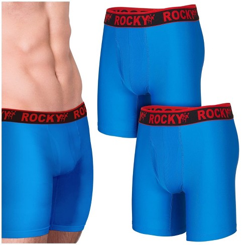 Rocky Men's 9" Boxer Briefs, 2 Pack, 4-way High Performance Pouch ...