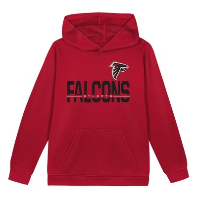 Nfl Atlanta Falcons Boys' Long Sleeve Performance Hooded Sweatshirt - L ...