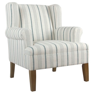 Modern Armless Accent Chair Blue - Homepop : Target
