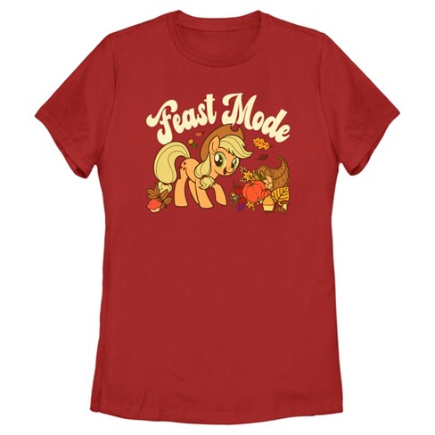 Women's My Little Pony: Friendship Is Magic Applejack Feast Mode T ...