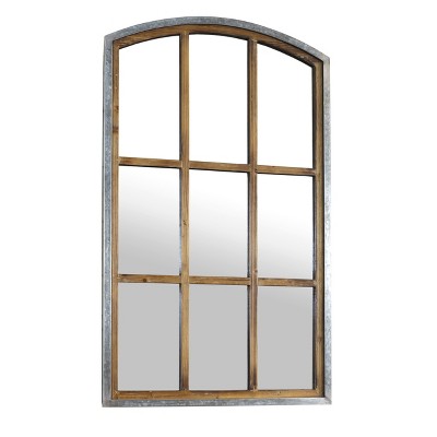 Vip Mirror 40 In. Brown Framed Wall Mirror : Target