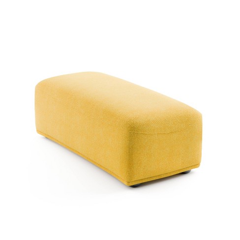 Homes: Inside + Out Povoa Modern Modular Rectangle Ottoman Yellow ...