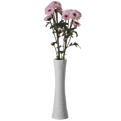 Ceramic Fluted Vase - White (5") - Storied Home : Target