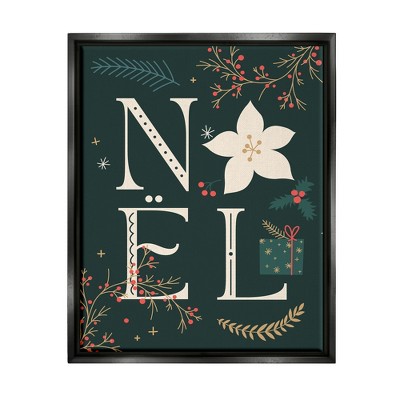 Stupell Industries Noel With Christmas Bloom, 17'' X 21'' : Target