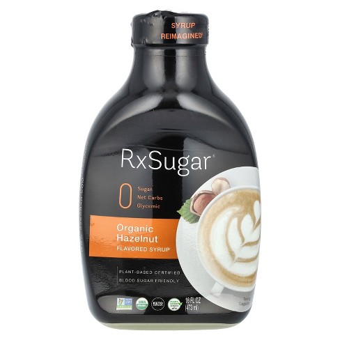 Rxsugar Organic Hazelnut Syrup, 16 Fl Oz (473 Ml) : Target