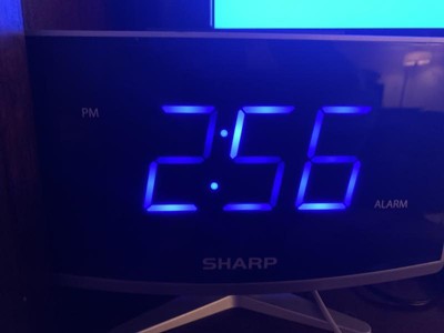 Jumbo Led Curved Display Alarm Clock - Sharp : Target