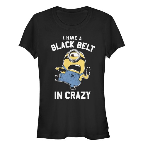 Juniors Womens Despicable Me Minion Belt In Crazy T-shirt : Target