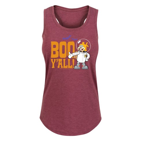 Women's Spongebob Squarepants Sandy Boo Y'all Graphic Racerback Tank ...