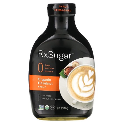 Rxsugar Organic Hazelnut Syrup, 16 Fl Oz (473 Ml) : Target
