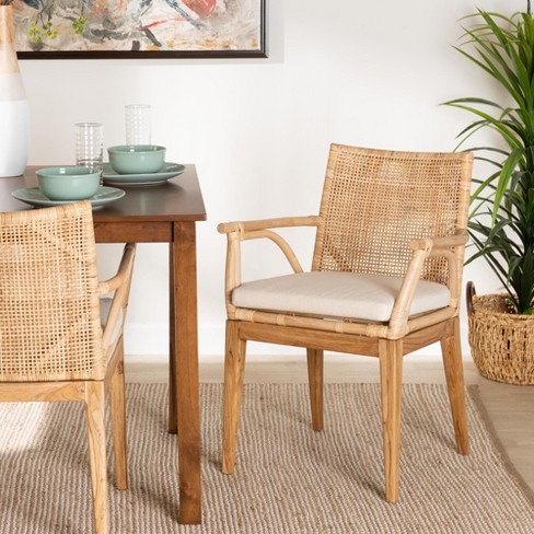 Bali & Pari Storsel Modern Bohemian Natural Brown Finished Teak Wood ...