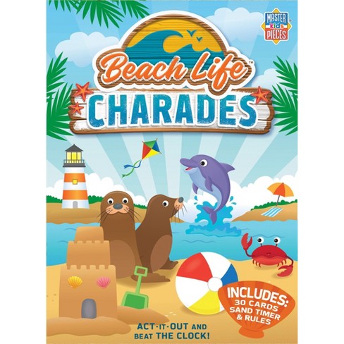 Masterpieces Kids Games - Beach Life - Charades Card Game For Kids ...