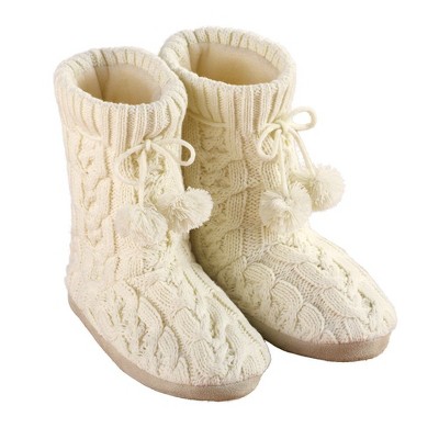 Carter's Just One You® Baby Cable Knitted Slippers - Off-white : Target