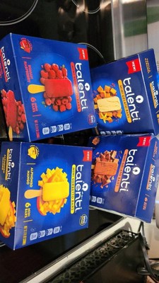 Talenti Alphonso Mango Frozen Mini Sorbetto Bars - 6pk/11.1 Fl Oz : Target