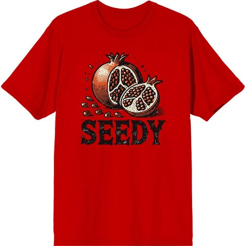 Seedy Pomegranate Adult Red Crew Neck Short Sleeve Tee-3xl : Target