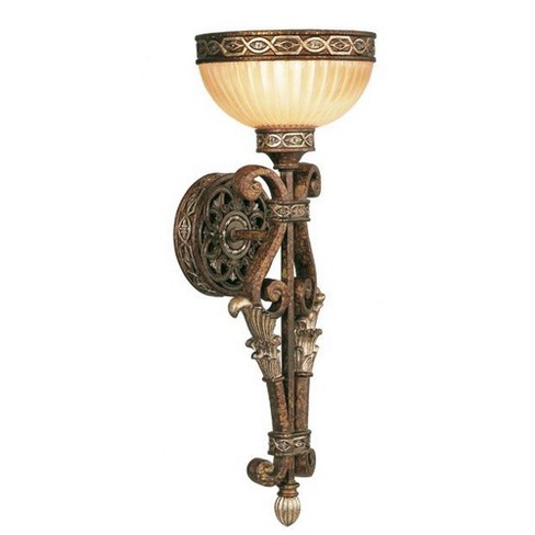 Livex Lighting Seville 1 - Light Wall Light In Palacial Bronze/gilded ...