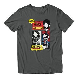 Marvel Comics Retro Mens Venom Spidey No Way Vintage T Shirt - Charcoal ...