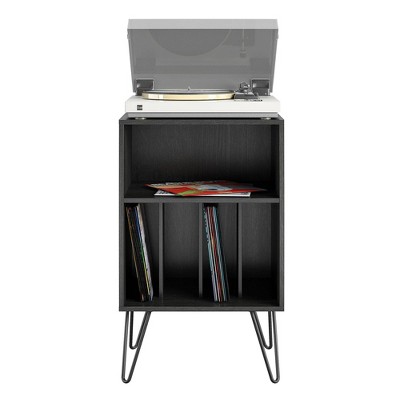 Everett Record Player Stand Matte Black - Crosley : Target