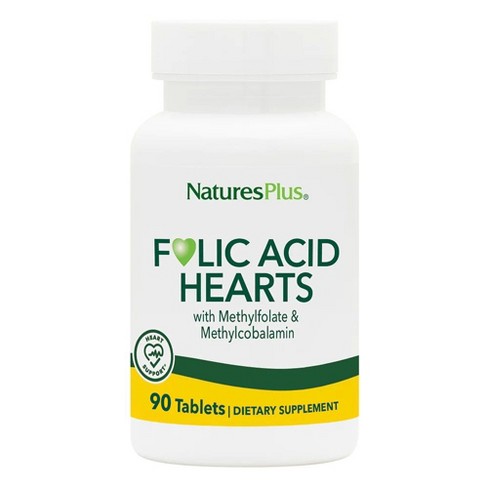 Folic Acid Hearts By Nature's Plus - 90 Tablet : Target