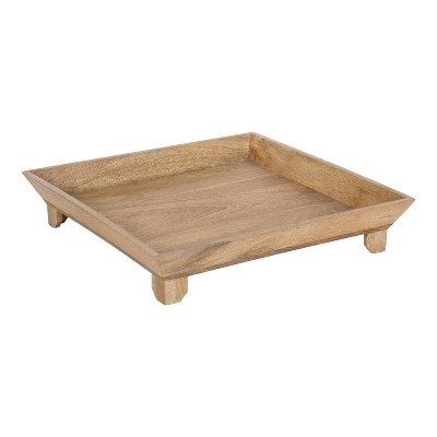 Kate And Laurel Bess Tray, 18x18, Natural : Target