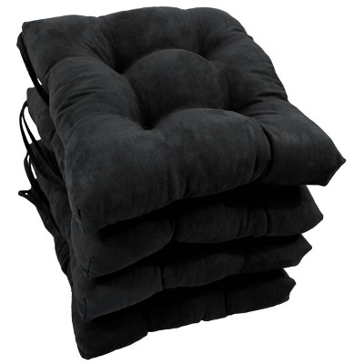 Blazing Needles 16-inch Microsuede Square Chair Cushion, 16" X 16 ...
