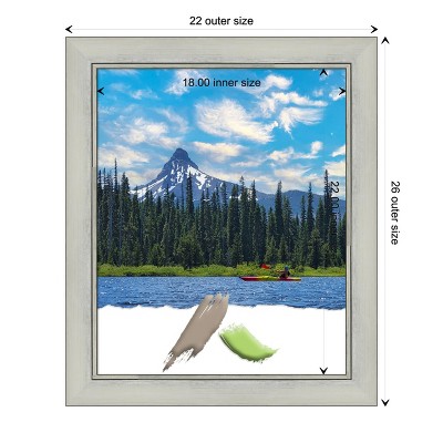 Amanti Art Flair Silver Patina Picture Frame Opening Size 18x22 In ...