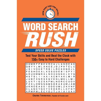 Word Search Rush - (speed Solve Puzzles) By Charles Timmerman ...