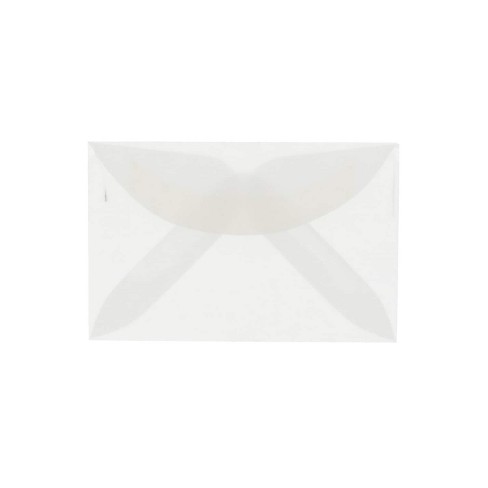 Jam Paper 3drug Translucent Vellum Mini Envelopes 2.3125 X 3.625 Clear ...