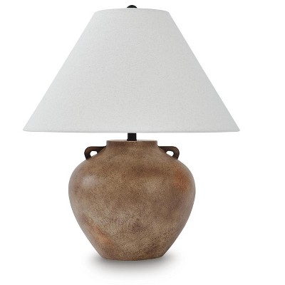 Signature Design by Ashley Ferrilby Poly Table Lamp, Antique Beige ...