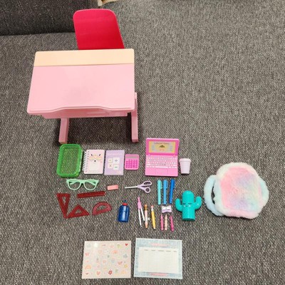 Our Generation School Dreams Modern Desk With Tilt Top Accessory Set ...