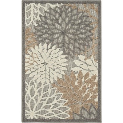 Nourison Aloha Floral Bloom Flatweave High-low Indoor Outdoor Area Rug ...