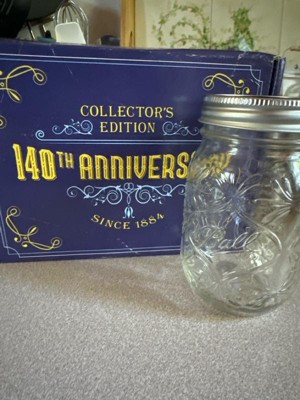 Ball 4pk 16oz Pint 140th Anniversary Regular Mouth Mason Jar : Target